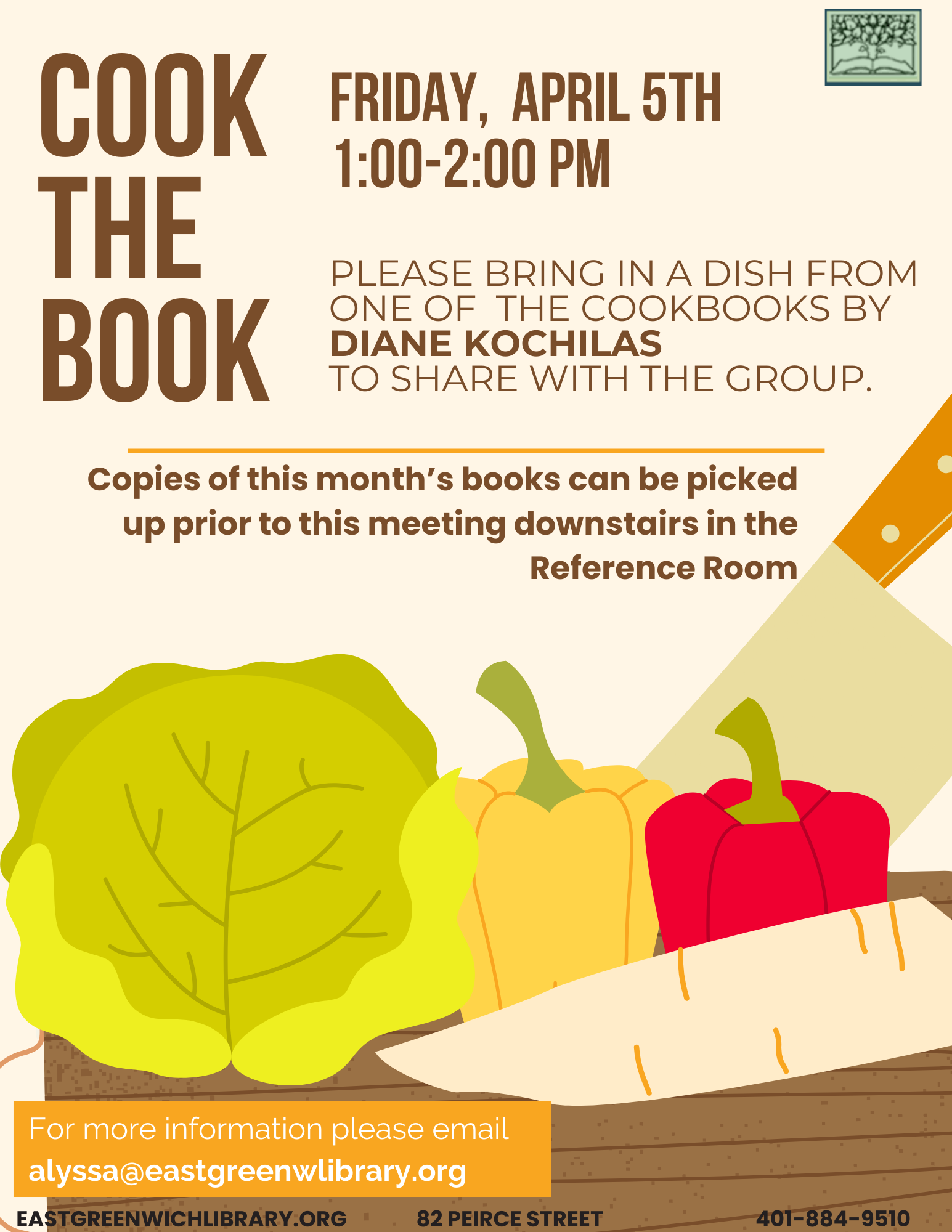 Cook the Book Club | East Greenwich Free Library